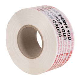 E-TAPE PRINTED 'CONTENTS CHECKED' WHITE 48MM X 150M ROLL (36 PACK ...